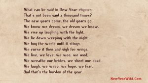 Famous Happy New Year Poems 2025 - New Year Wiki